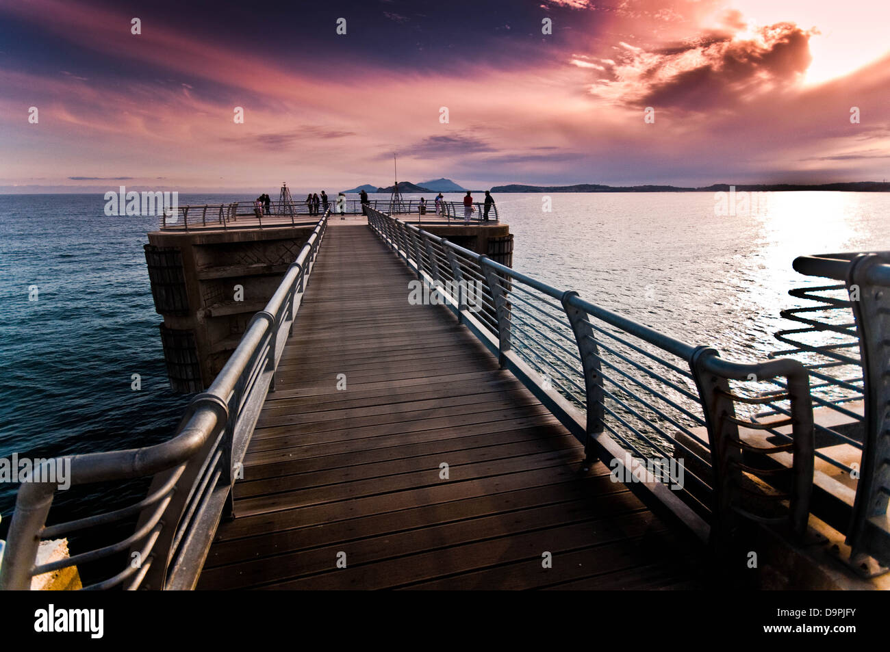 wharf of Bagnoli Naples italy Stock Photo - Alamy