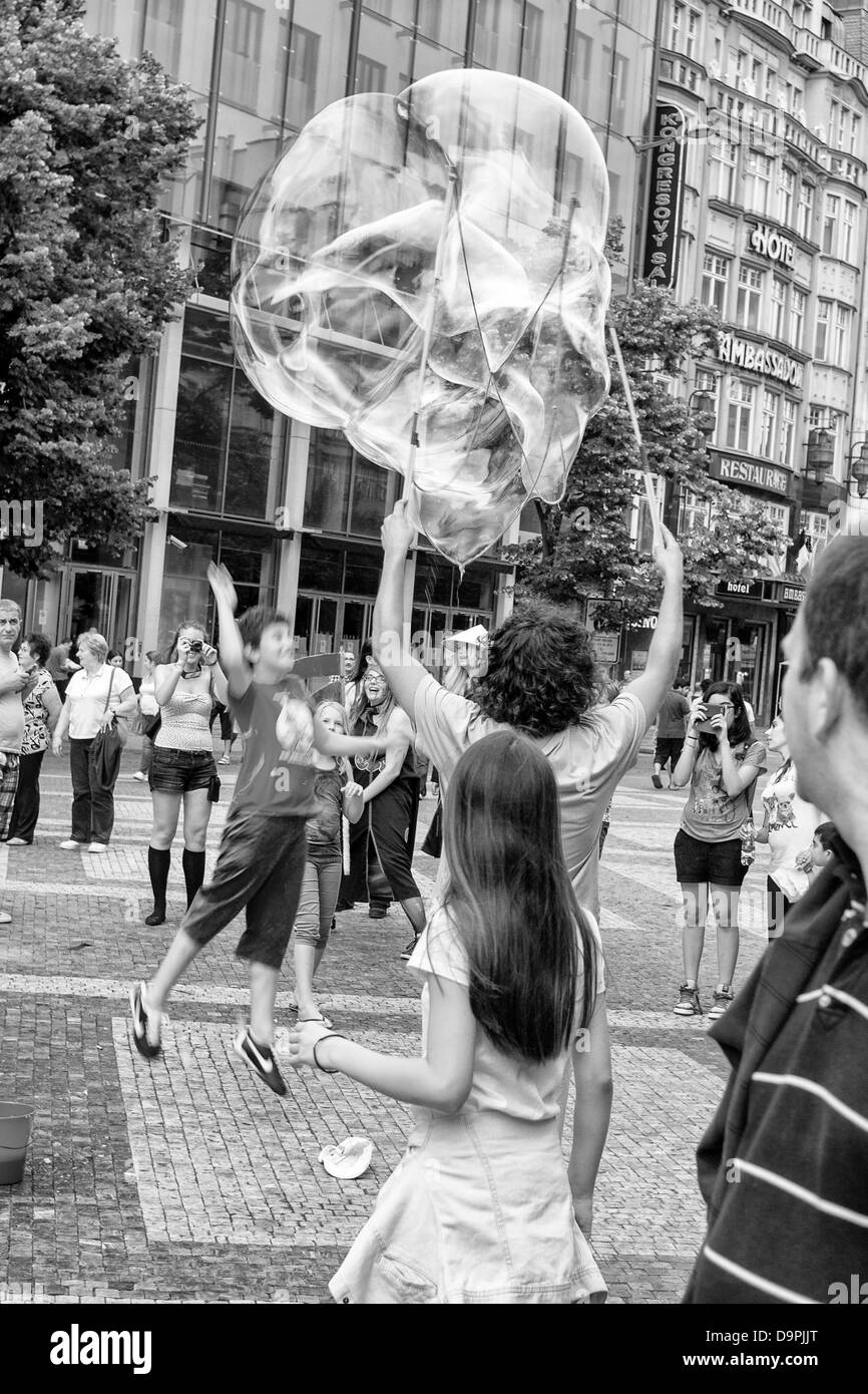 Bubble on main street Stock Photo - Alamy