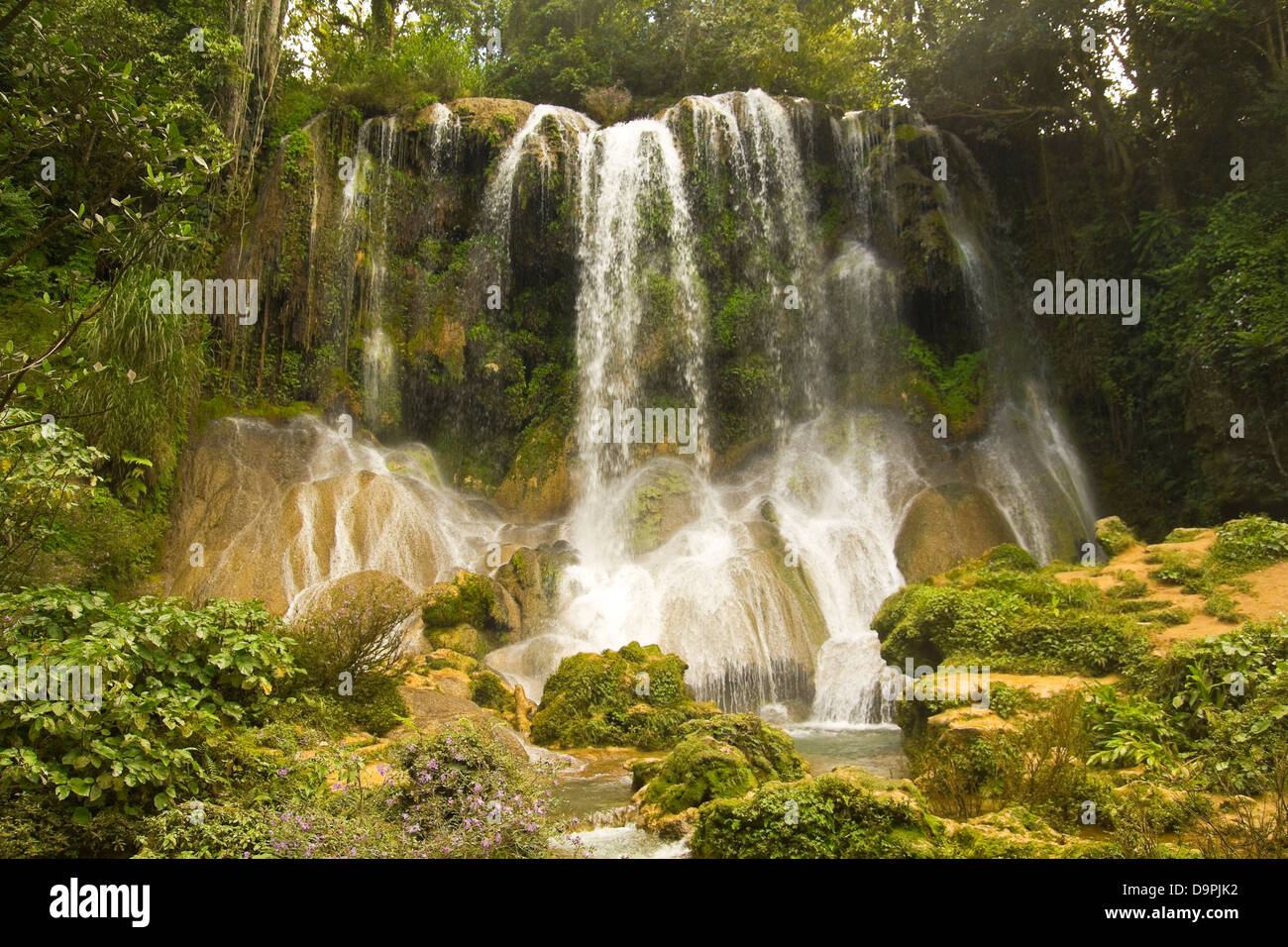 El Nicho waterfall, in Scambray mountains. Cienfuegos province, Cuba ...