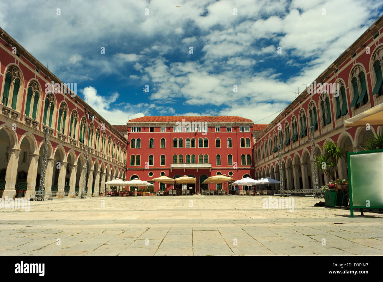 Republic (Prokurative) Square in Split city Croatia Stock Photo - Alamy