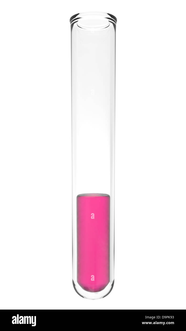 test tube with pink liquid inside Stock Photo - Alamy