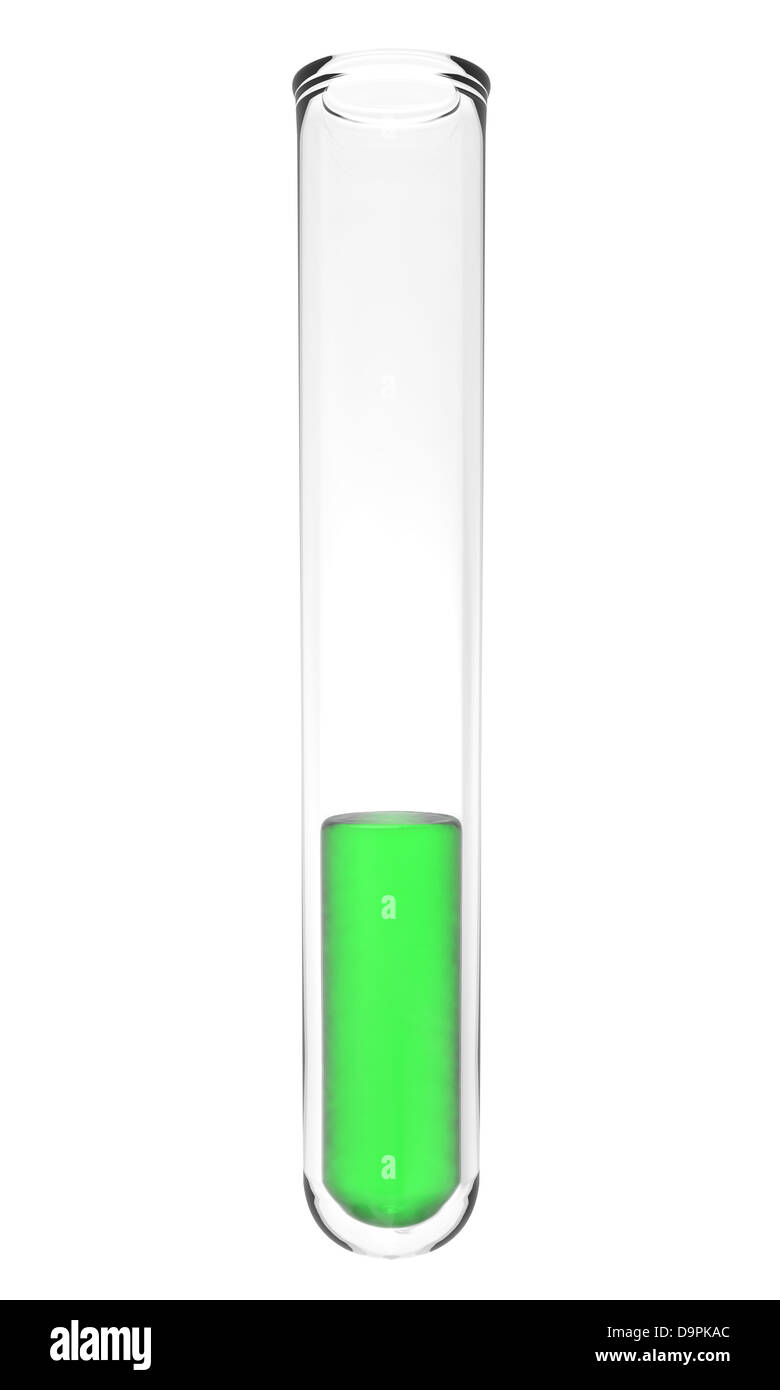 test tube with green liquid inside Stock Photo - Alamy