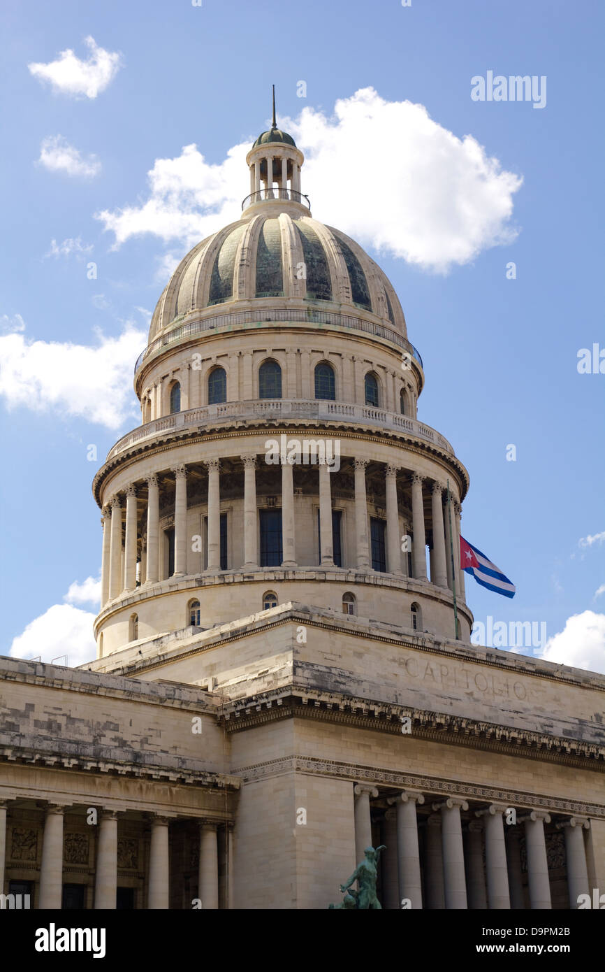Havana, Cuba - city architecture. Famous National Capitol (Capitolio ...