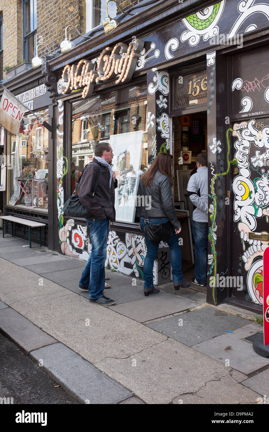 Nelly Duff Art Gallery Columbia Road London Stock Photo - Alamy