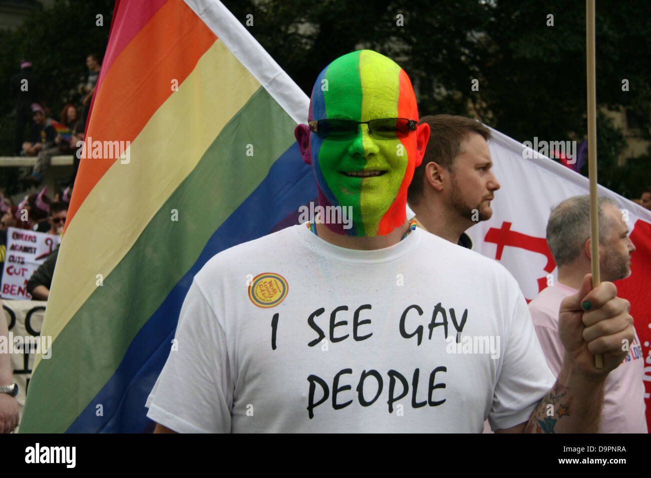 Gay pride flag uk hi-res stock photography and images - Alamy