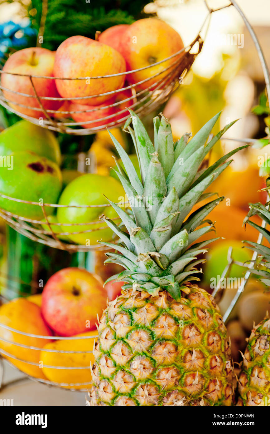 Fruit arrangement on counter Stock Photo - Alamy