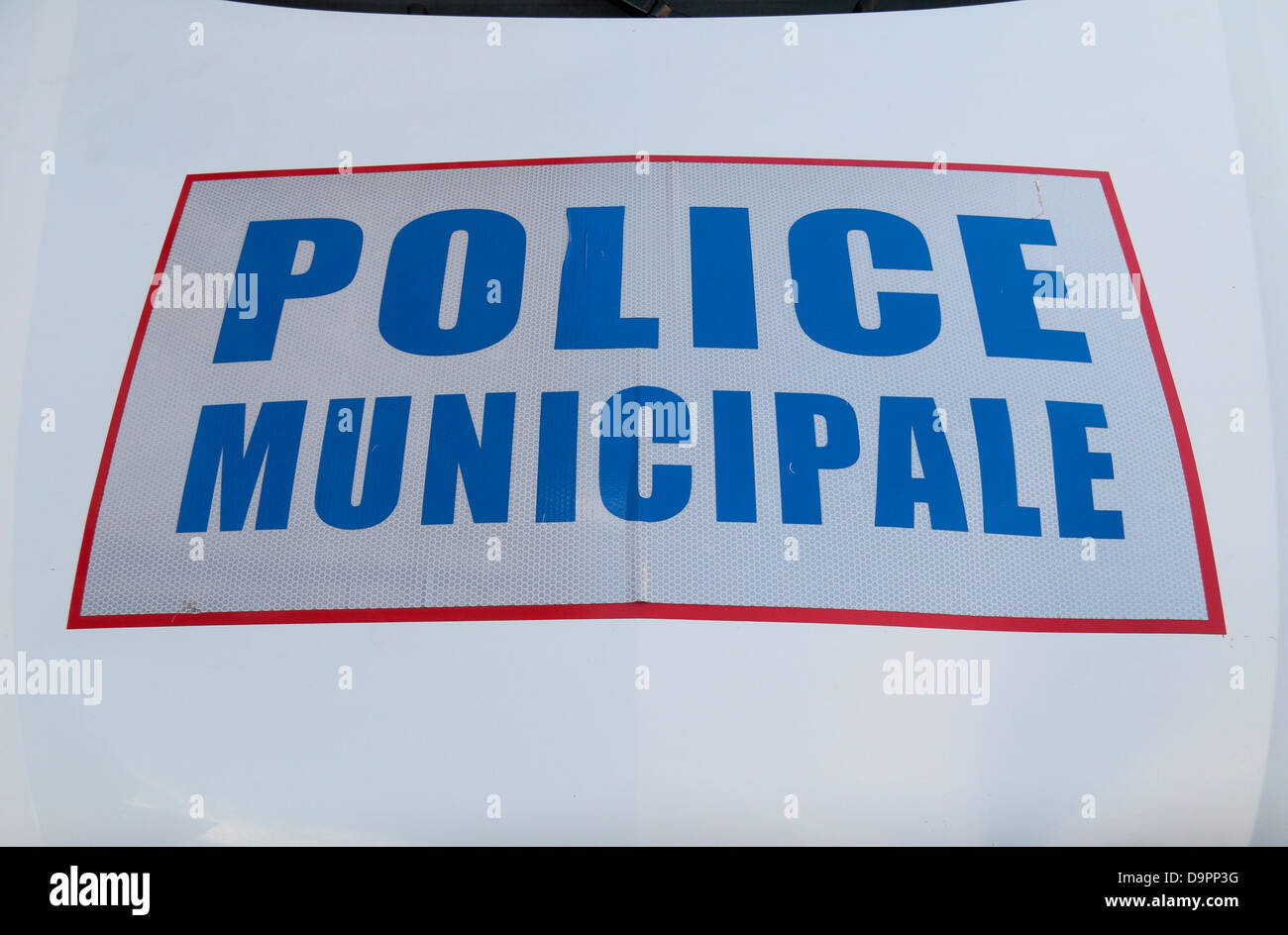 The logo of the "Police Municipale" (municipal or local police) on the ...