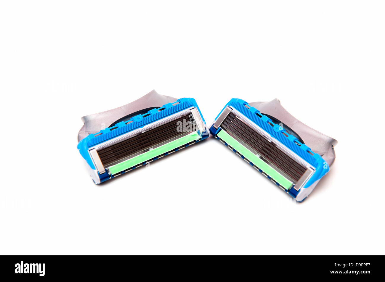 razor blue with many blades for better shaving Stock Photo - Alamy