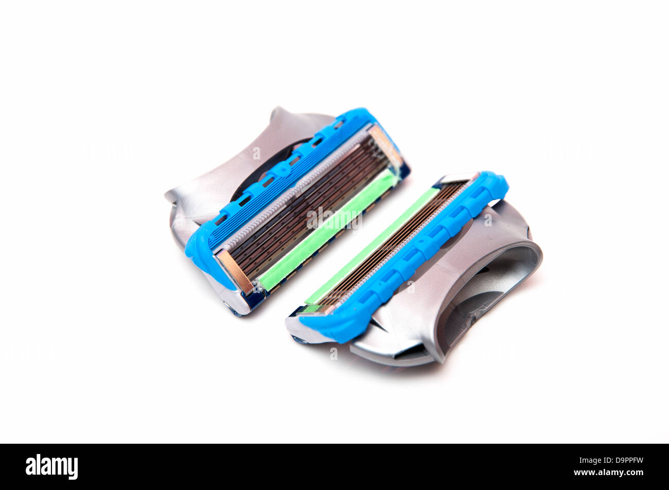 razor blue with many blades for better shaving Stock Photo - Alamy