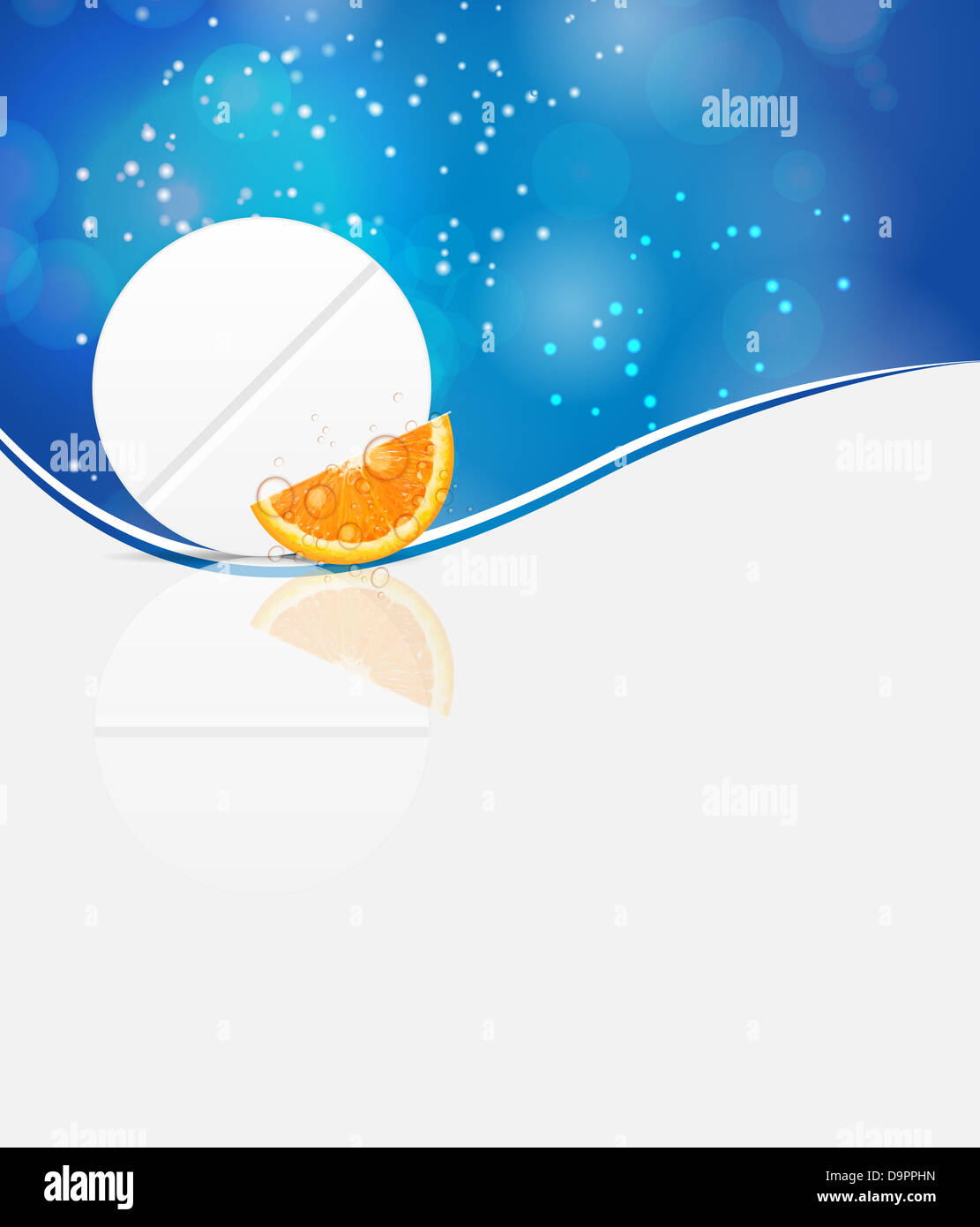 Orange pill icon.Environment background vector illustration Stock Photo ...