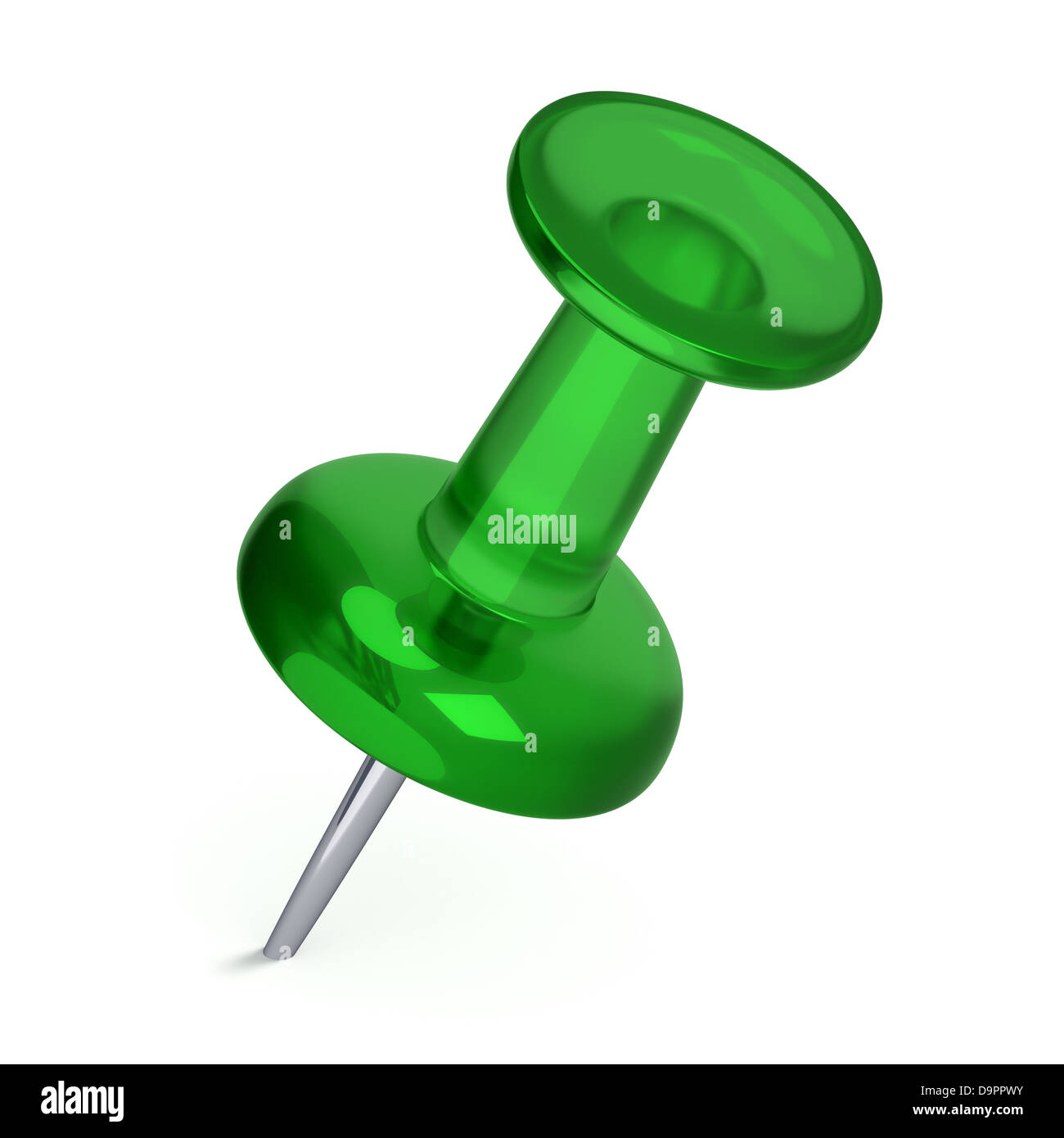 Green Push Pin Clip Art