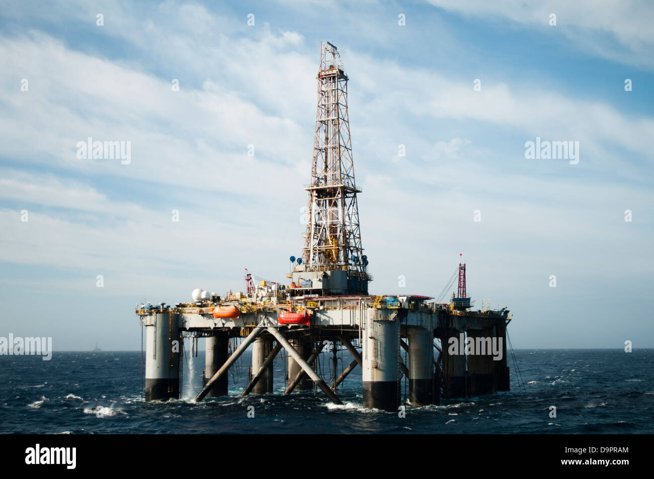 Oil drilling rig in offshore area at Brazil, working for Petrobras oil ...