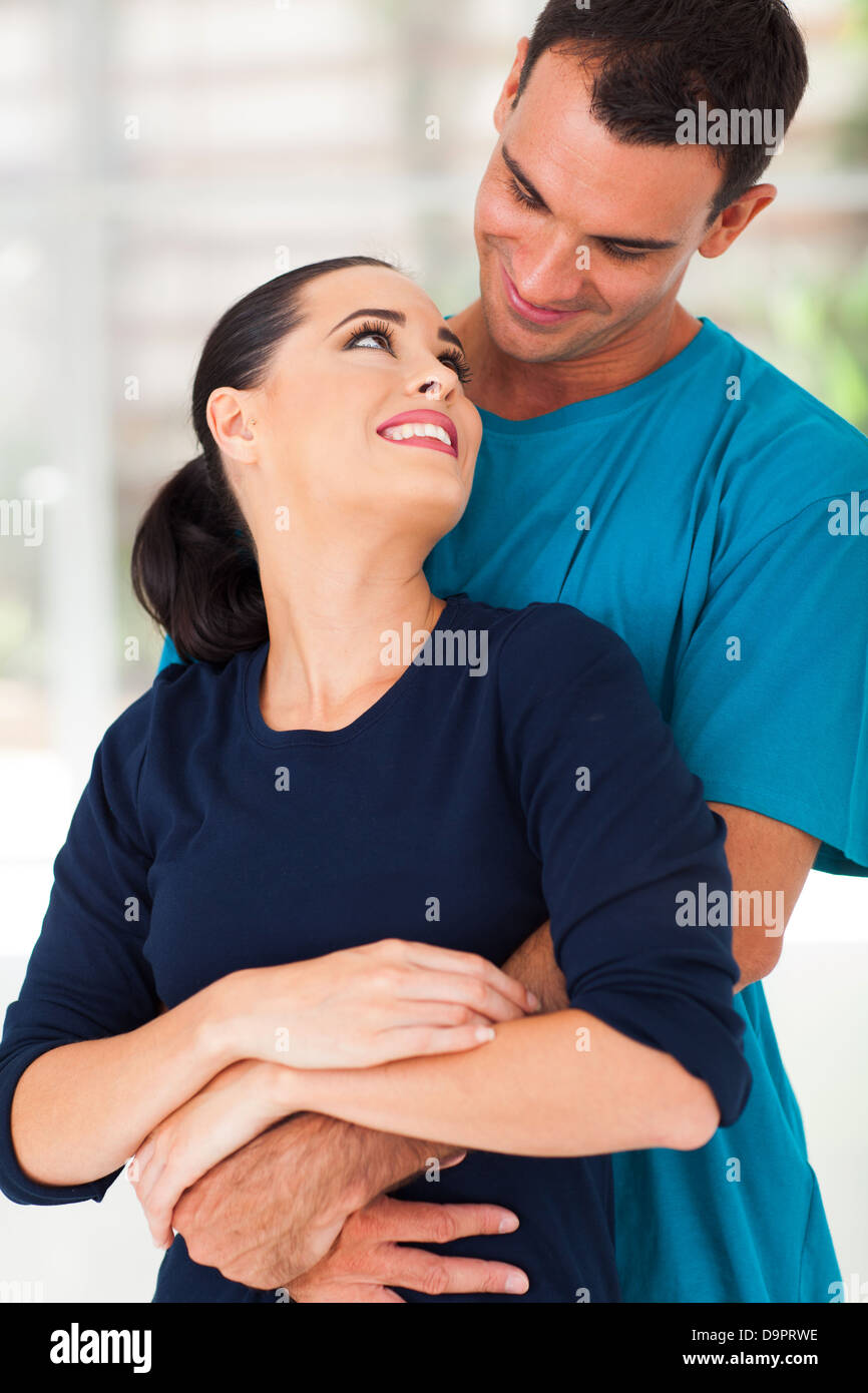 Young modern cheerful family hi-res stock photography and images - Alamy