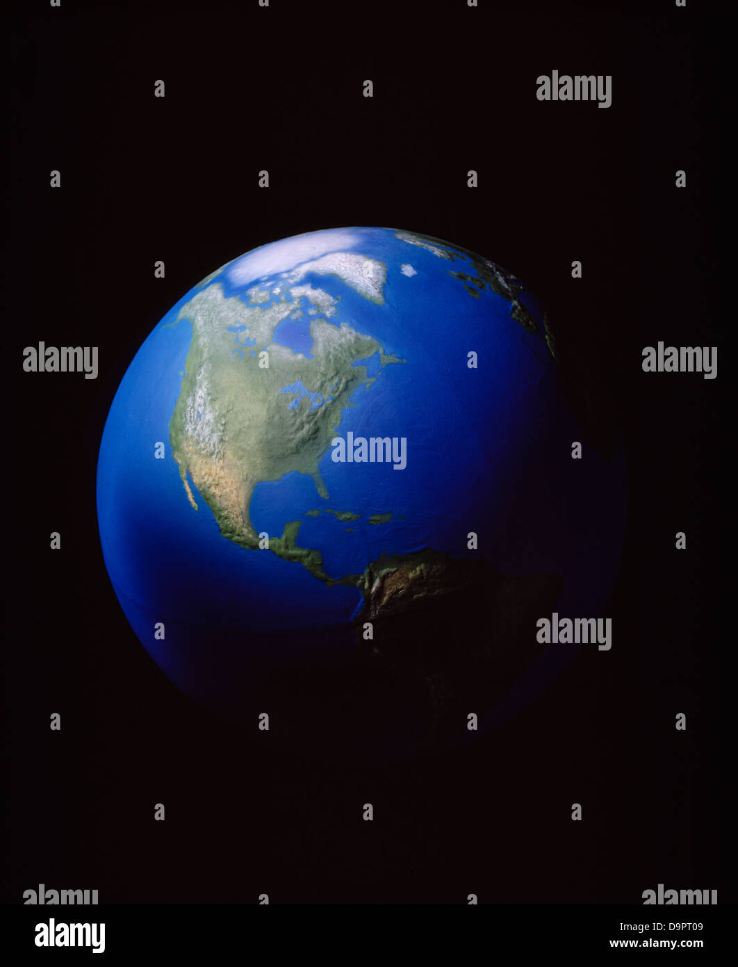 View of earth from space. Model globe Stock Photo - Alamy