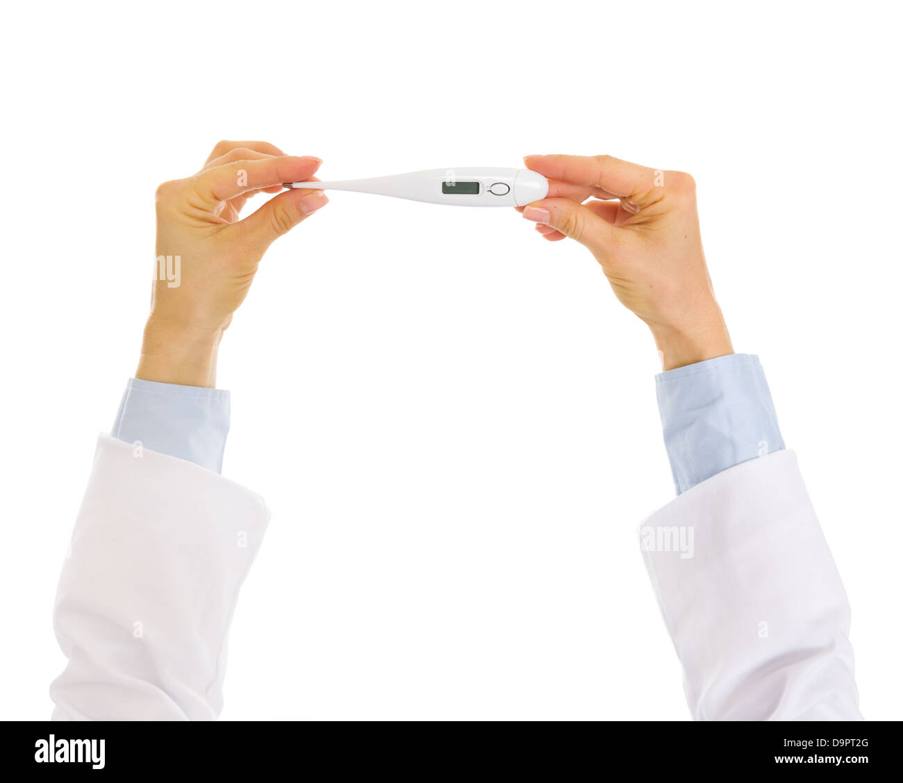 Woman doctor holding hands Cut Out Stock Images & Pictures - Alamy