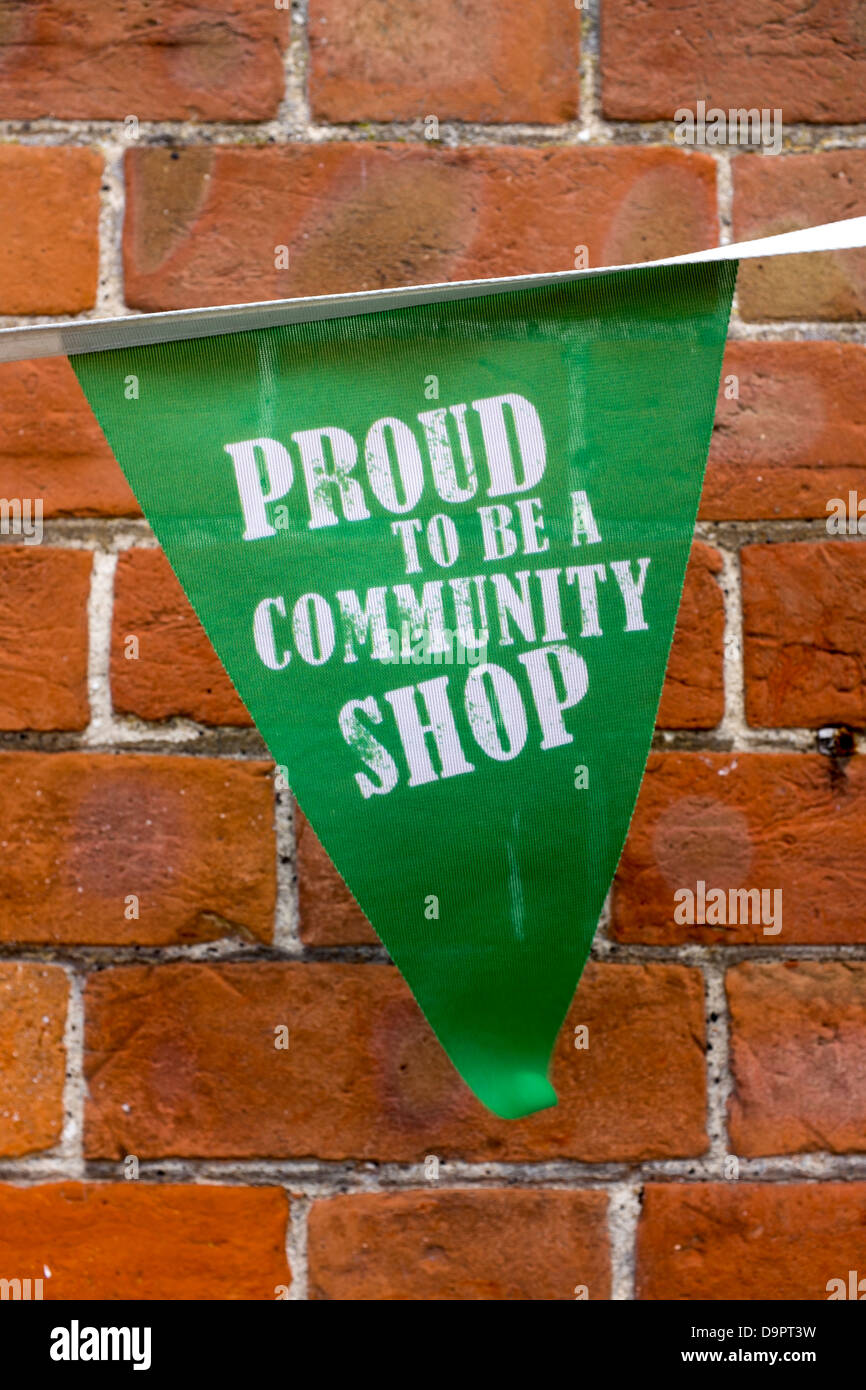 Proud to be a Community Shop Stock Photo - Alamy