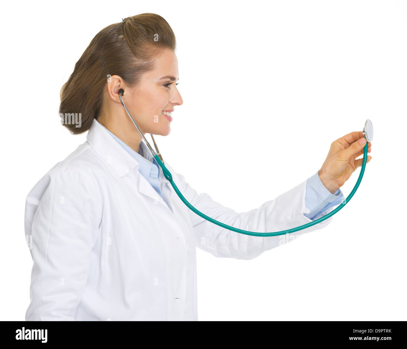 One woman examination hospital Cut Out Stock Images & Pictures - Alamy