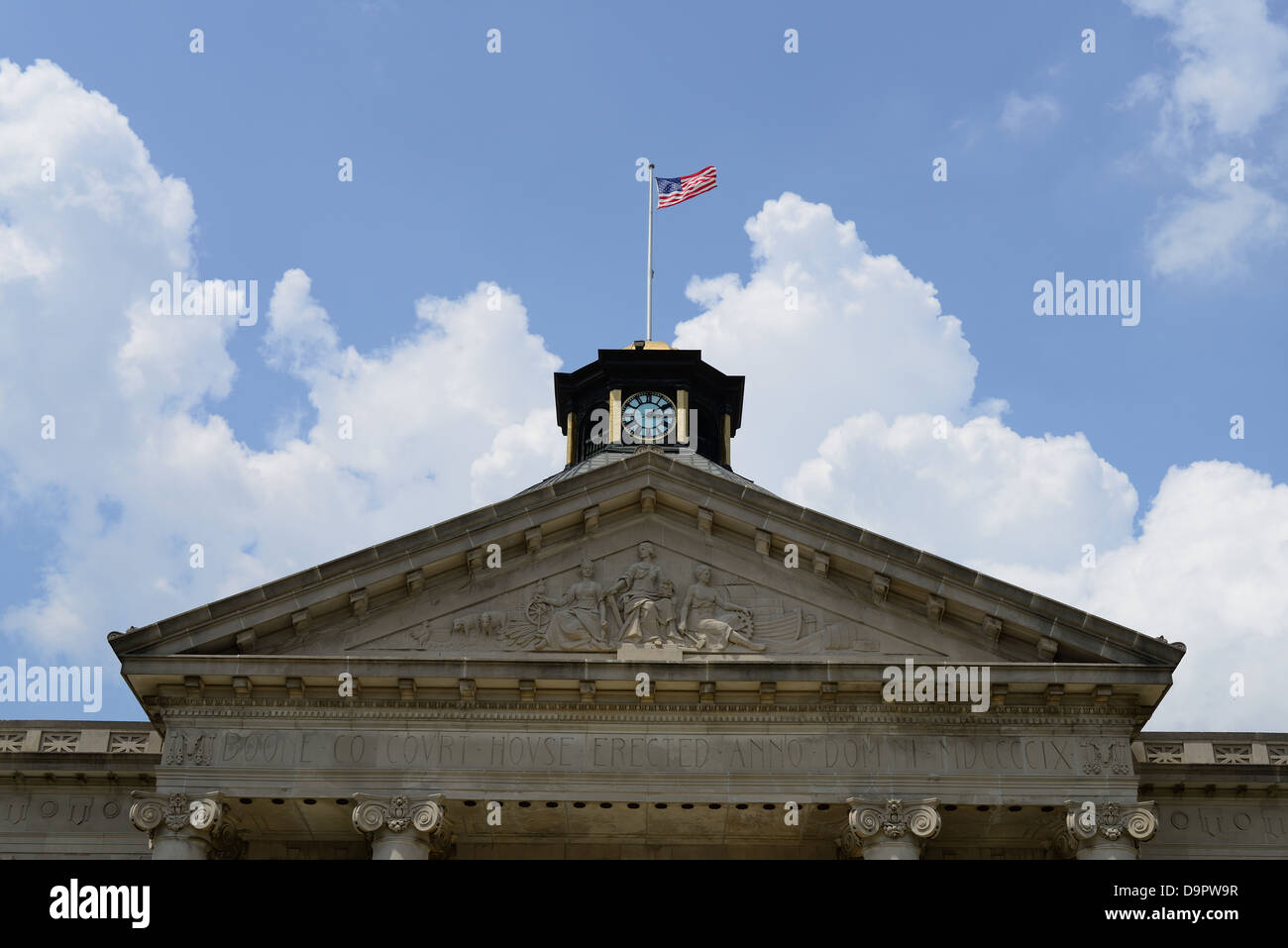 Historic Boone County Courthouse in Indiana, USA Stock Photo - Alamy