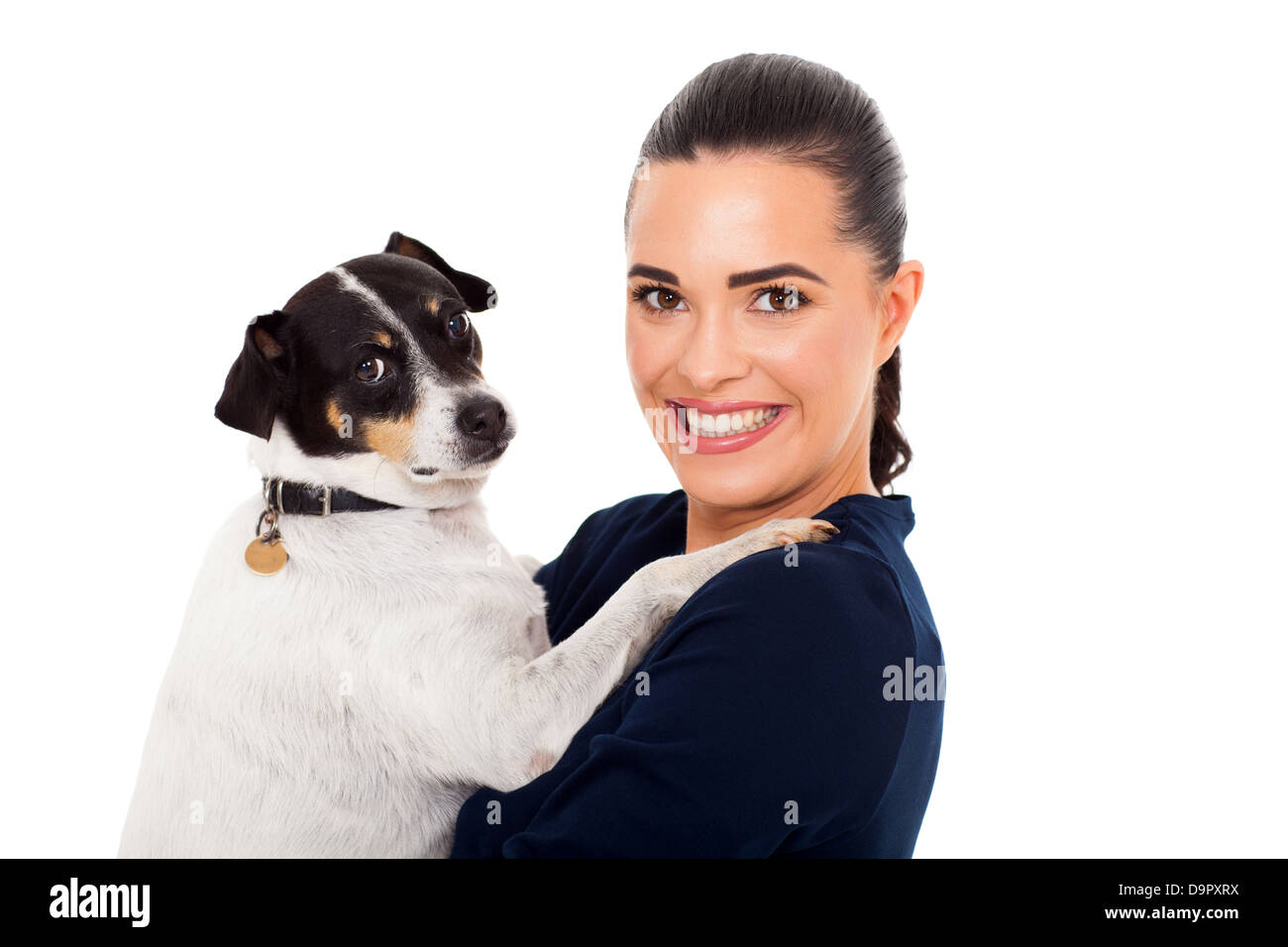 Young lady and dog hi-res stock photography and images - Alamy