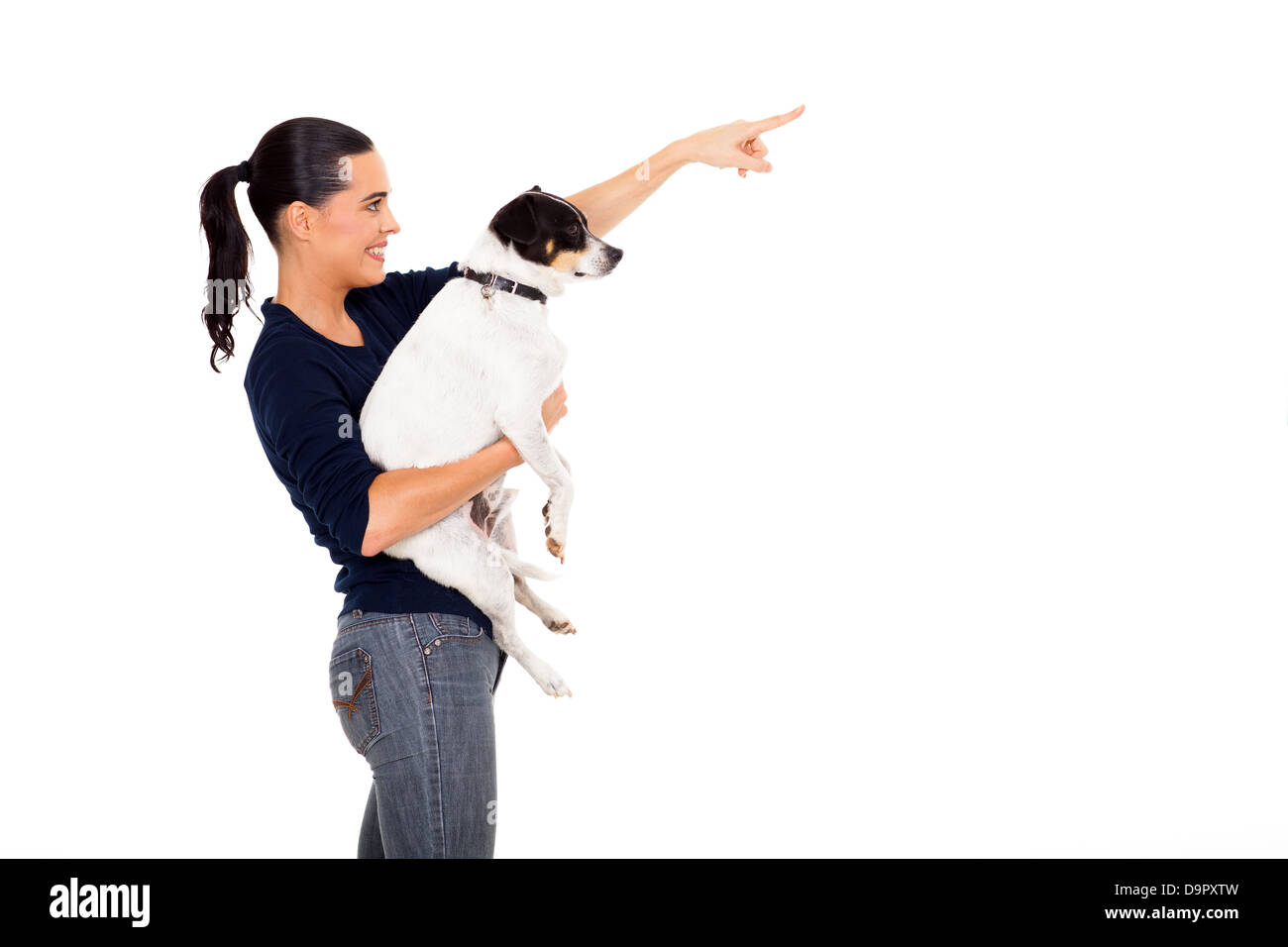 Holding dog Cut Out Stock Images & Pictures - Alamy