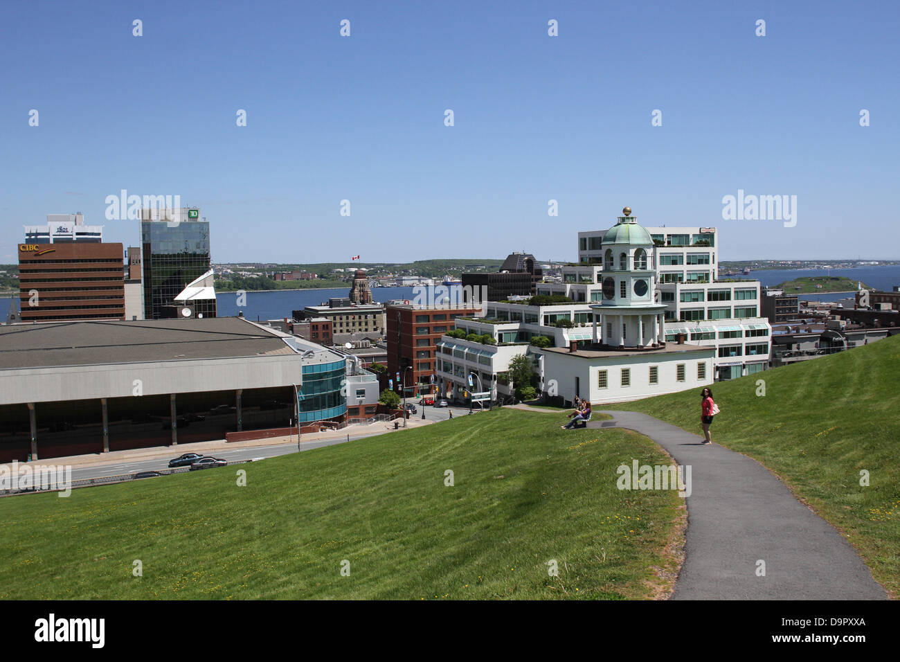 Tourist walking from Citadel Hill located in Halifax Stock Photo - Alamy