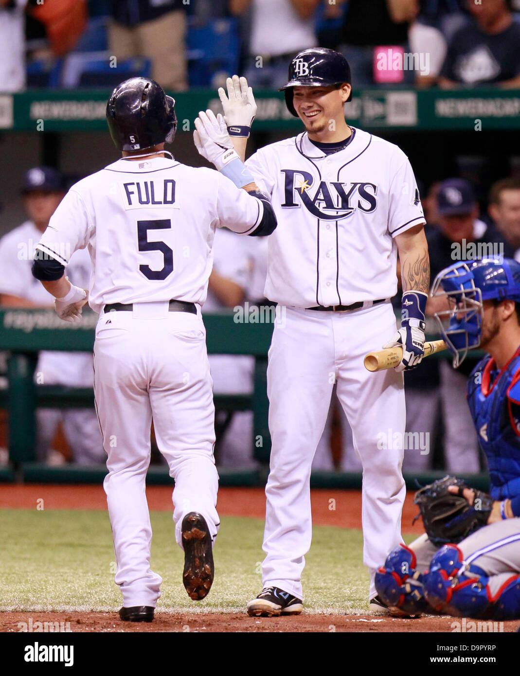St. Petersburg, Florida, U.S. June 24, 2013. Tampa Bay Rays center ...