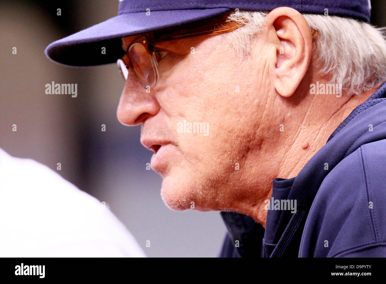 St. Petersburg, Florida, U.S. June 24, 2013. Tampa Bay Rays manager Joe ...