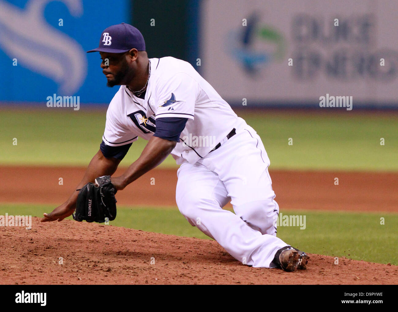St. Petersburg, Florida, U.S. June 24, 2013. Tampa Bay Rays closing ...