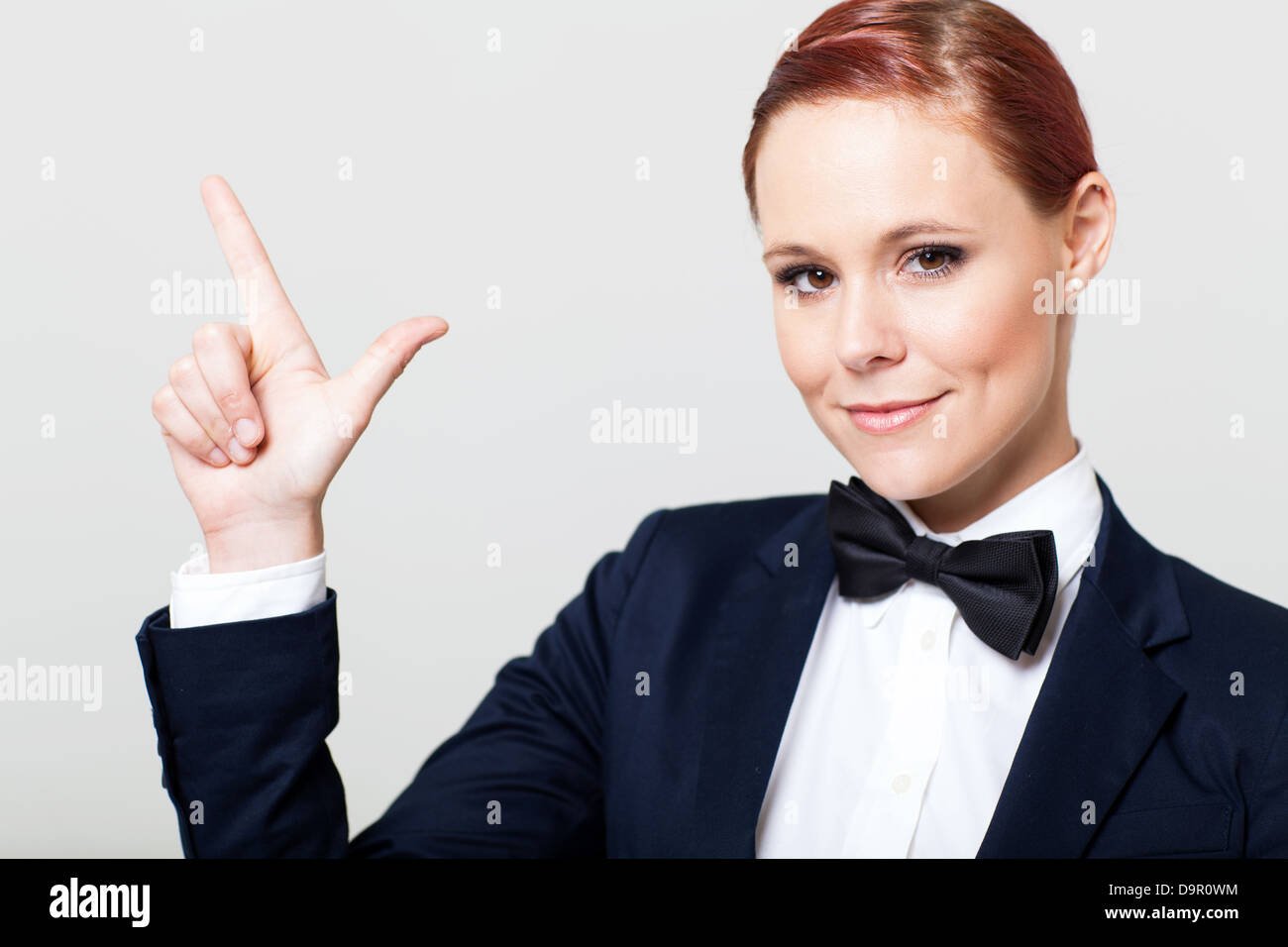 Female bow tie spy hi-res stock photography and images - Alamy