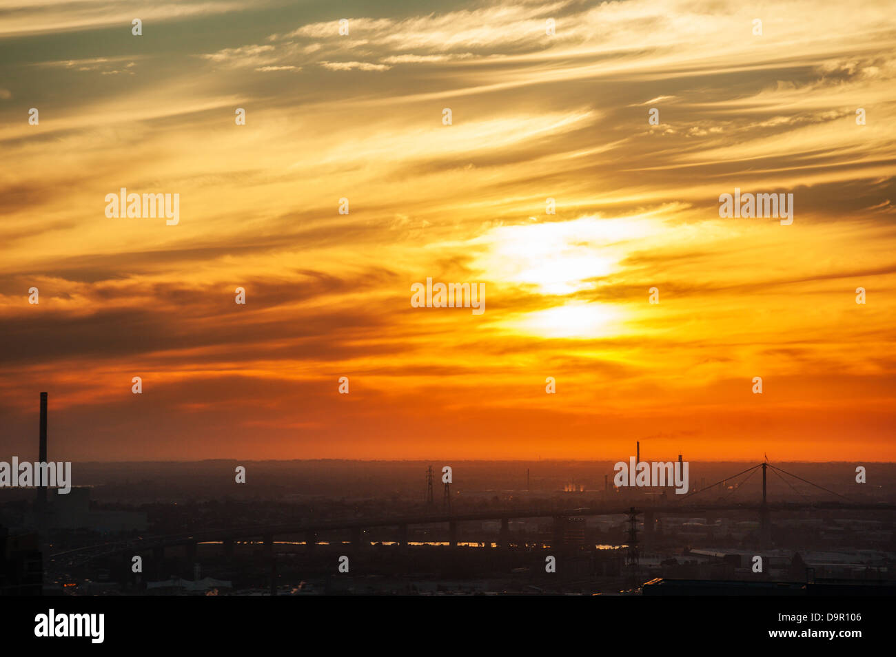Melbourne skyline silhouette hi-res stock photography and images - Alamy