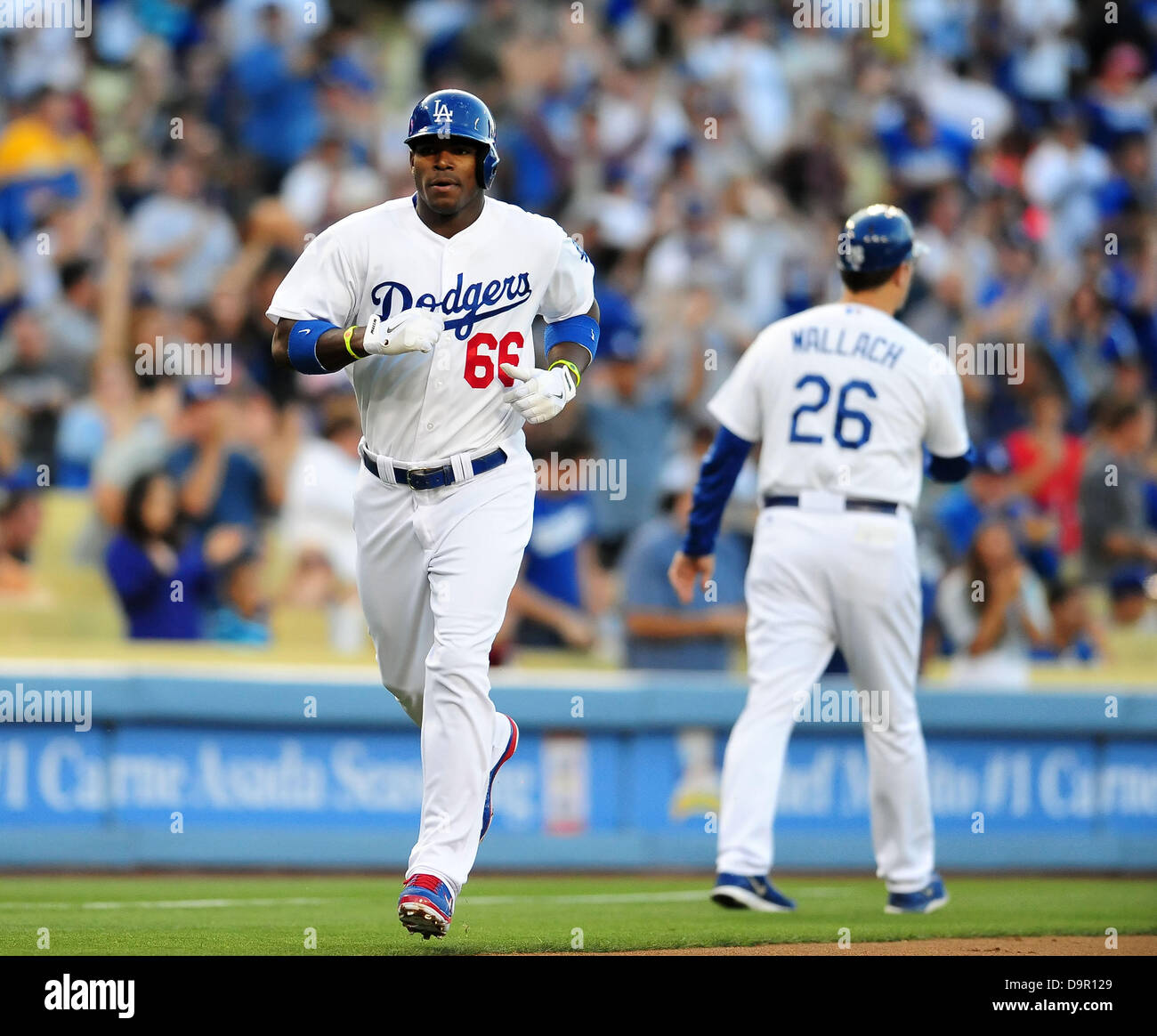 Los Angeles, CA. USA. June 24, 2013. Los Angeles Dodgers starting ...