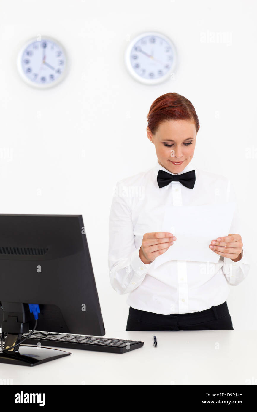 Hotel reception desk clock hi-res stock photography and images - Alamy