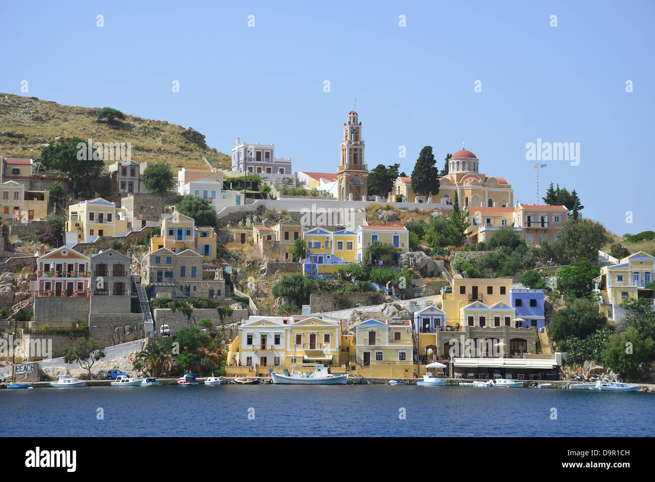 Symi Harbour, Symi (Simi), Rhodes (Rodos) Region, The Dodecanese, South ...