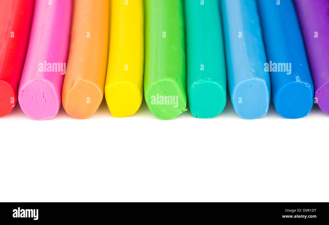 Background with colorful modeling clay Stock Photo - Alamy