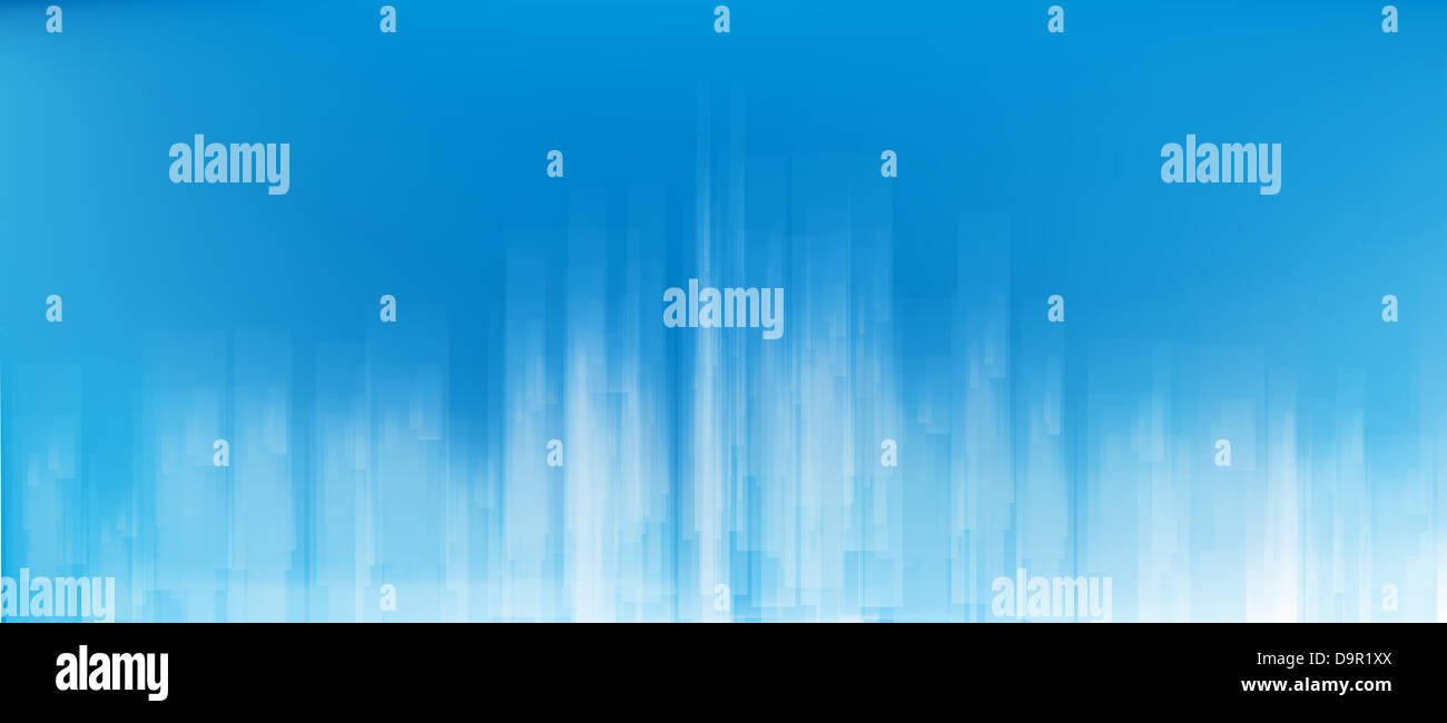 Abstract blue city high rise skyline vector Stock Photo - Alamy