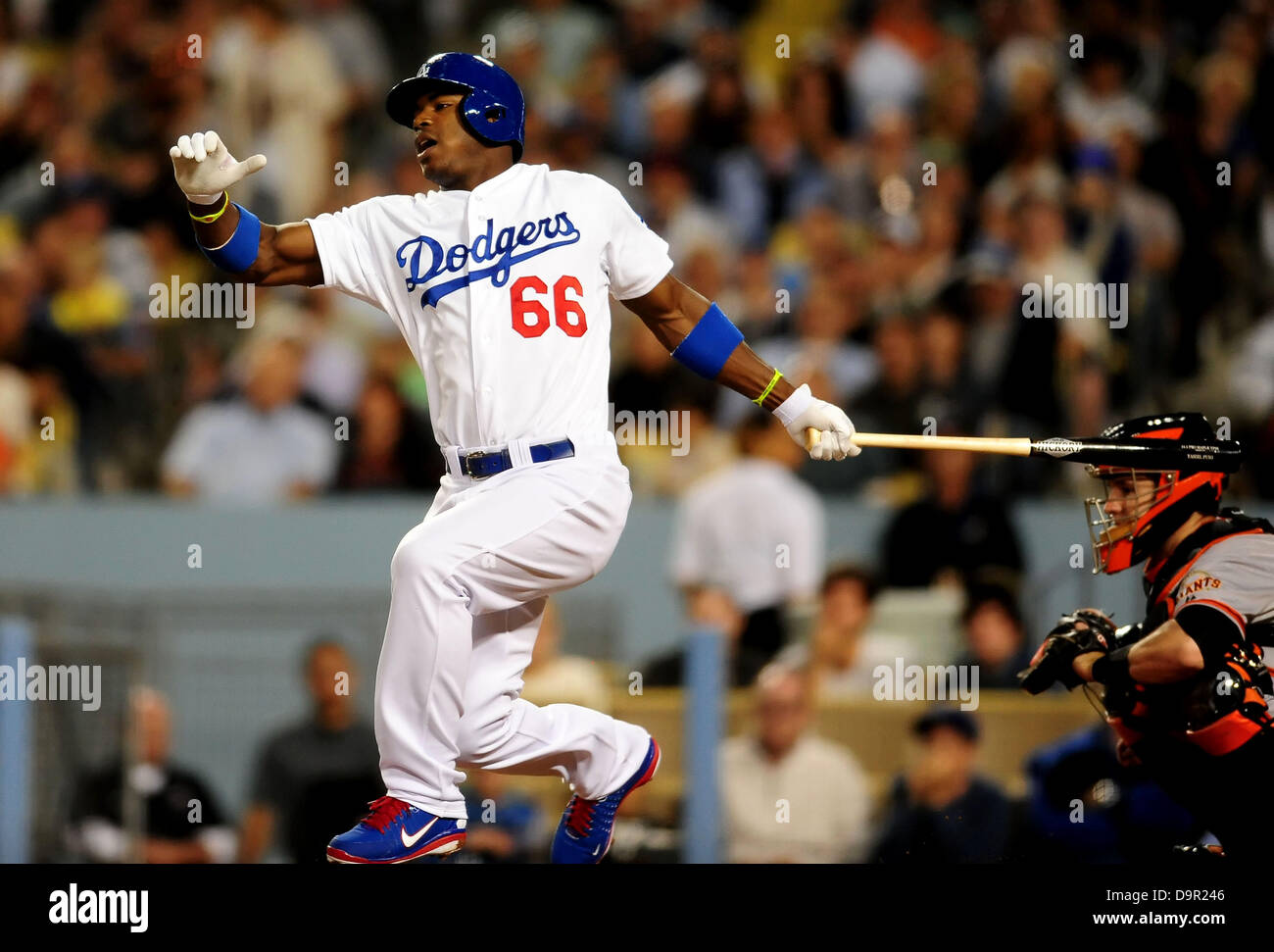 Los Angeles, CA. USA. June 24, 2013. Los Angeles Dodgers right fielder ...