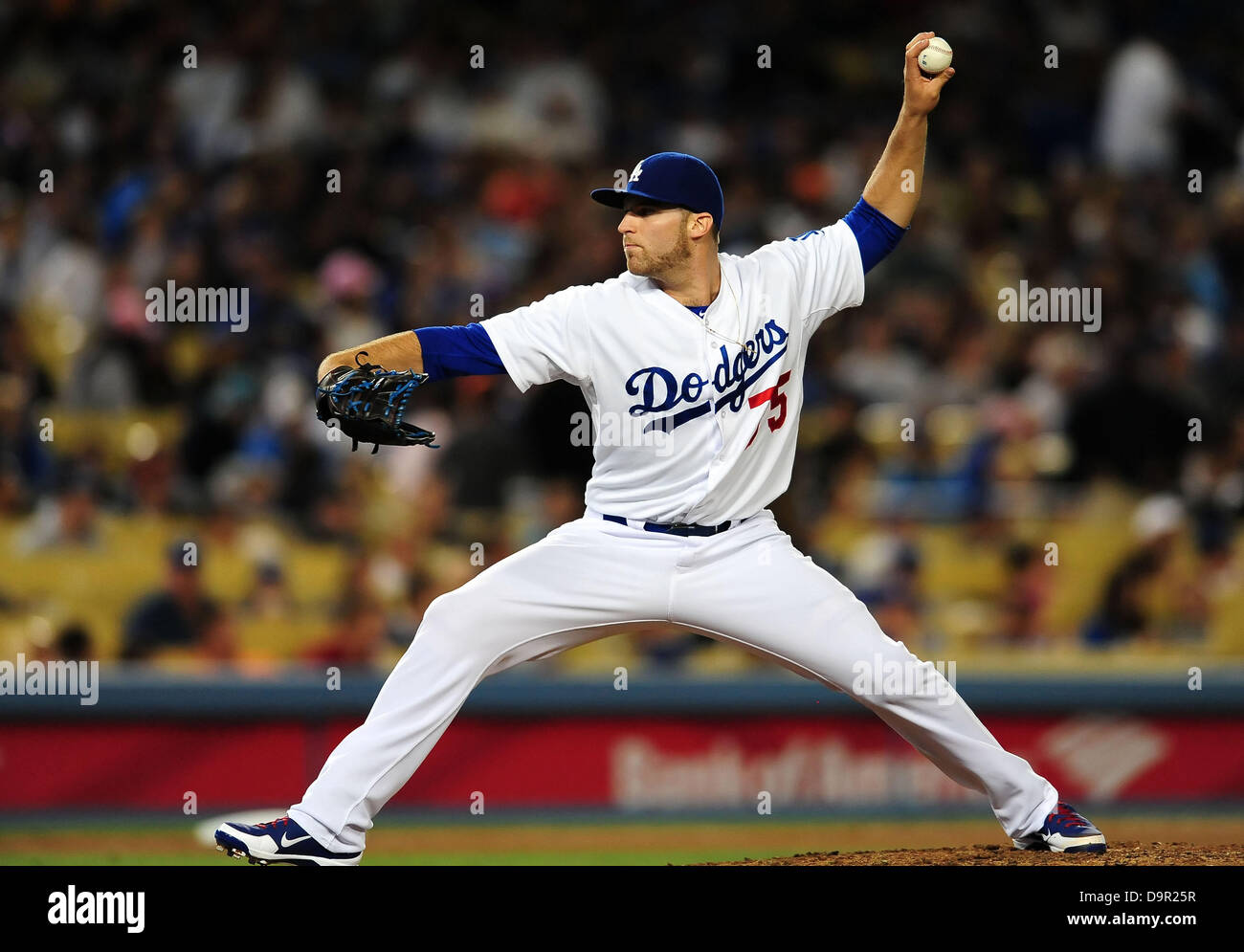 Los Angeles, CA. USA. June 24, 2013. Los Angeles Dodgers relief pitcher ...