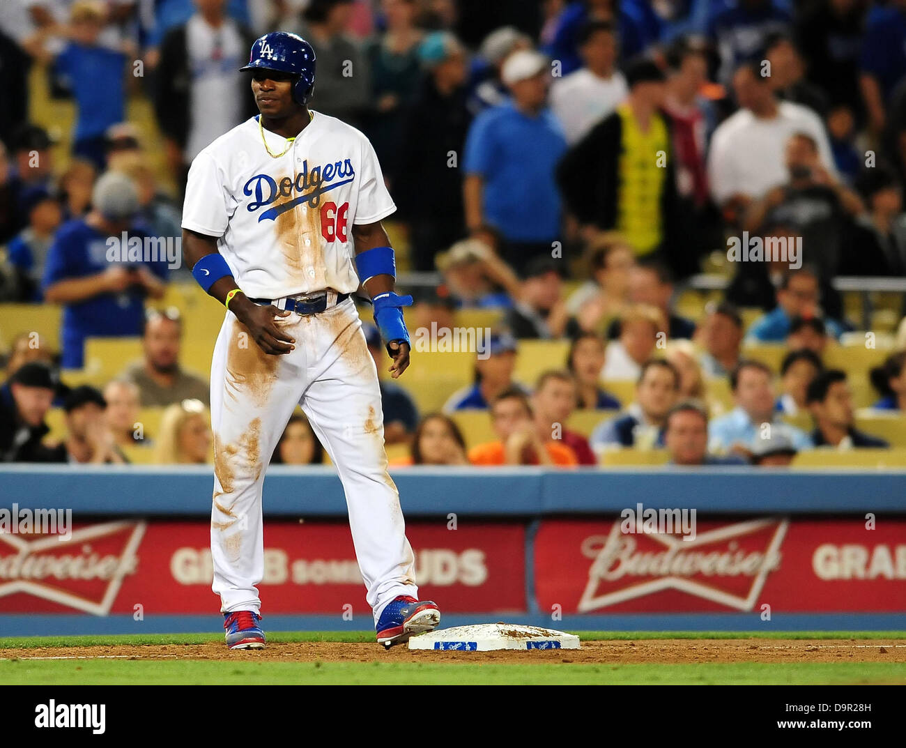 Los Angeles, CA. USA. June 24, 2013. Los Angeles Dodgers right fielder ...
