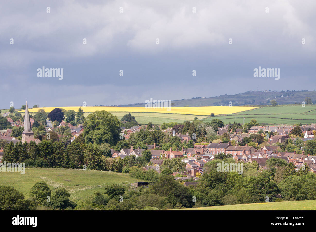 The small market town of Cleobury Mortimer, Shropshire, England, UK ...