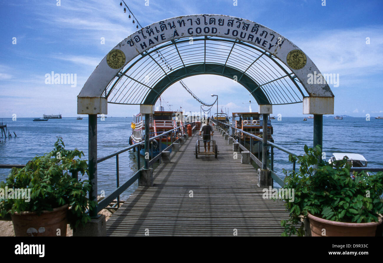 Pier in Pattaya, Thailand Asia Stock Photo - Alamy
