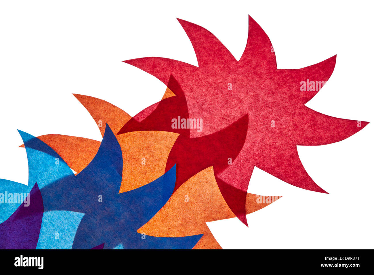Coloured paper craft cut out hi-res stock photography and images - Alamy