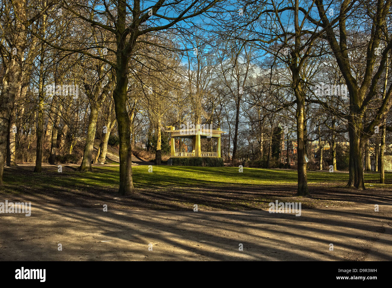 Bandstand in urban park in winter Stock Photo - Alamy