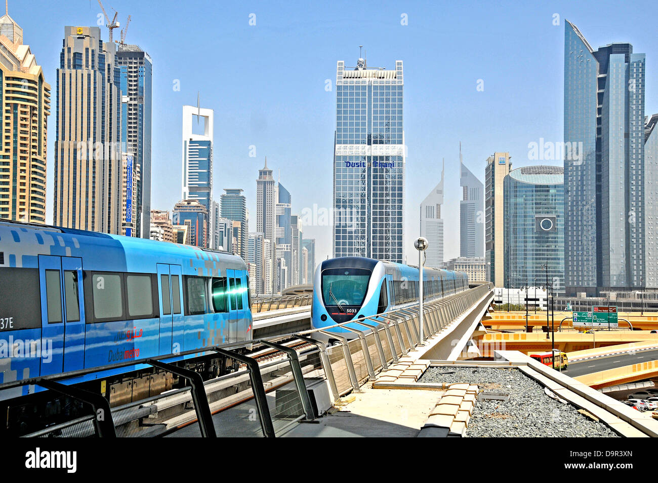 subway Sheikh Zayed Road Dubai UAE Stock Photo - Alamy