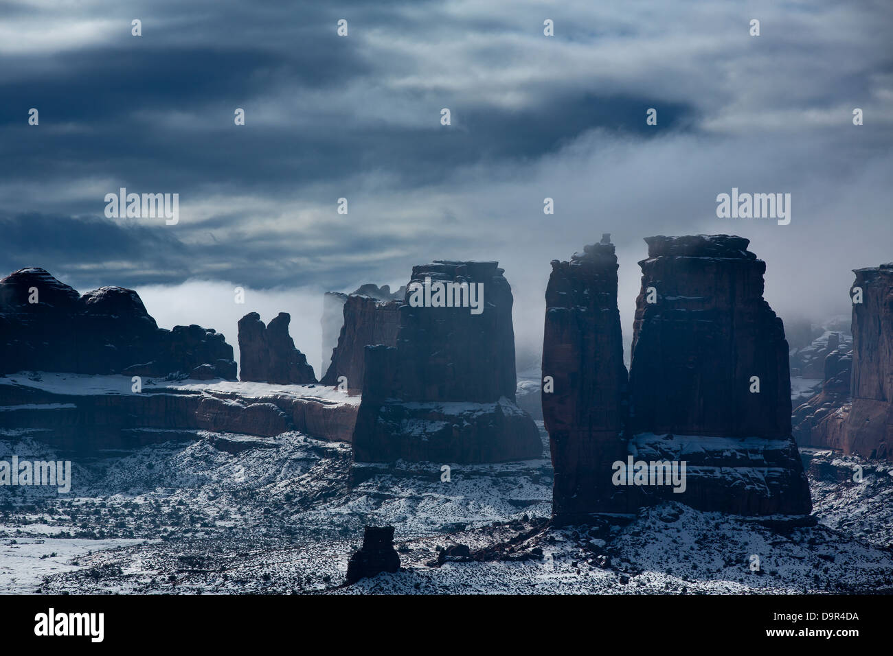 Courthouse Towers, Arches National Park, Utah, USA Stock Photo - Alamy