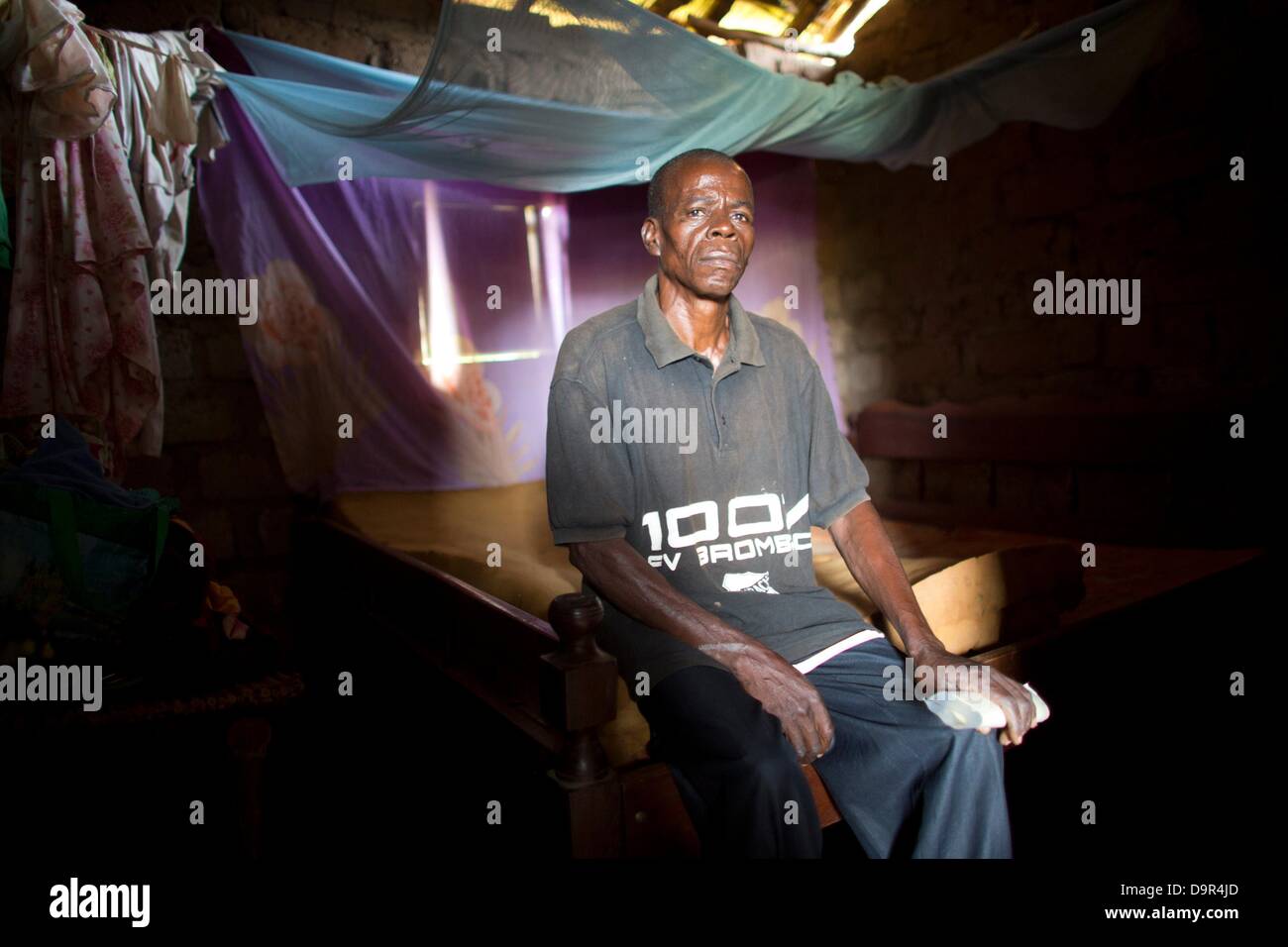 malaria patient in central african republic Stock Photo - Alamy