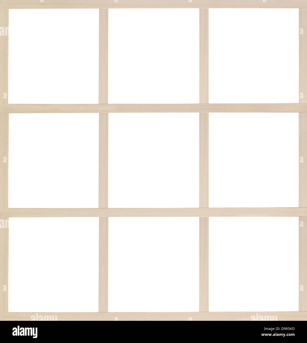 Wooden multiframe isolated on white Stock Photo - Alamy