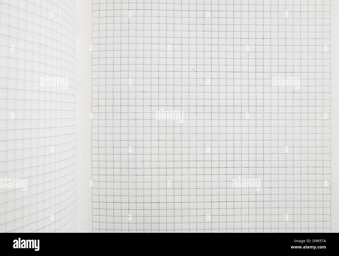 Blank squared notebook sheet Stock Photo - Alamy