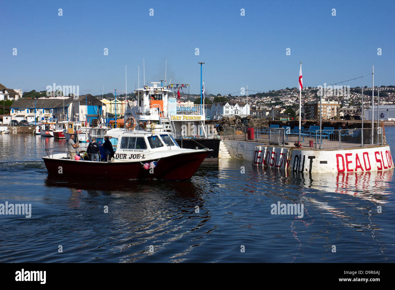 Fishing Boat Our Joe l leaving Paignton harbour.Paignton,Devon,Paignton ...