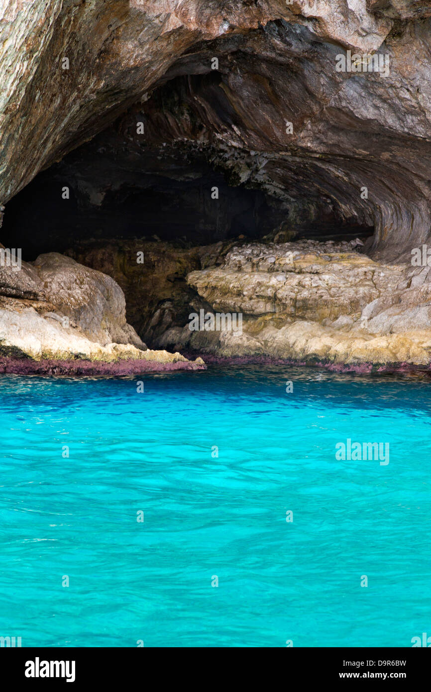 Cave in the sea, Capri, Naples Province, Campania, Italy Stock Photo ...