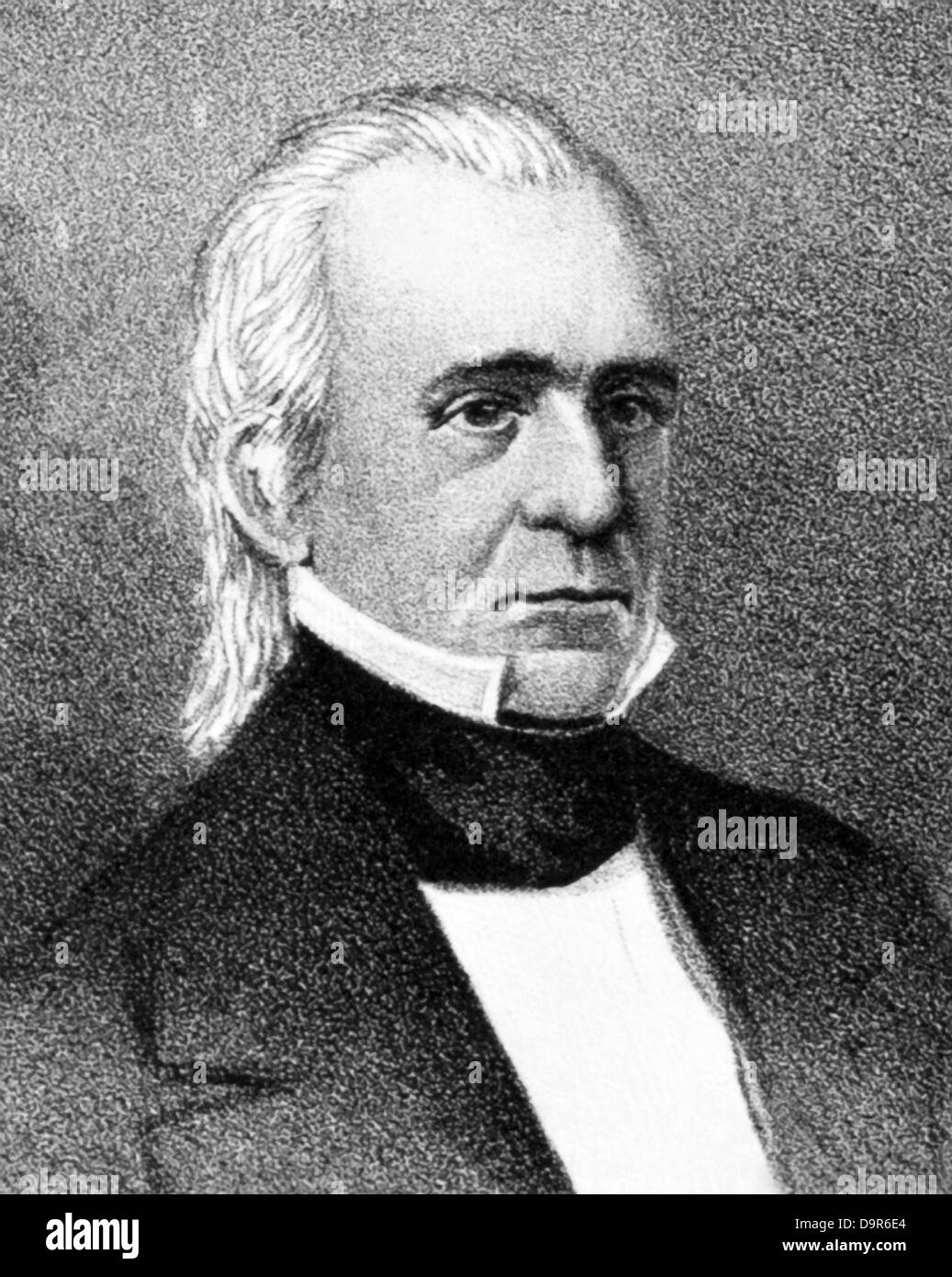 Vintage portrait of James K Polk Stock Photo - Alamy